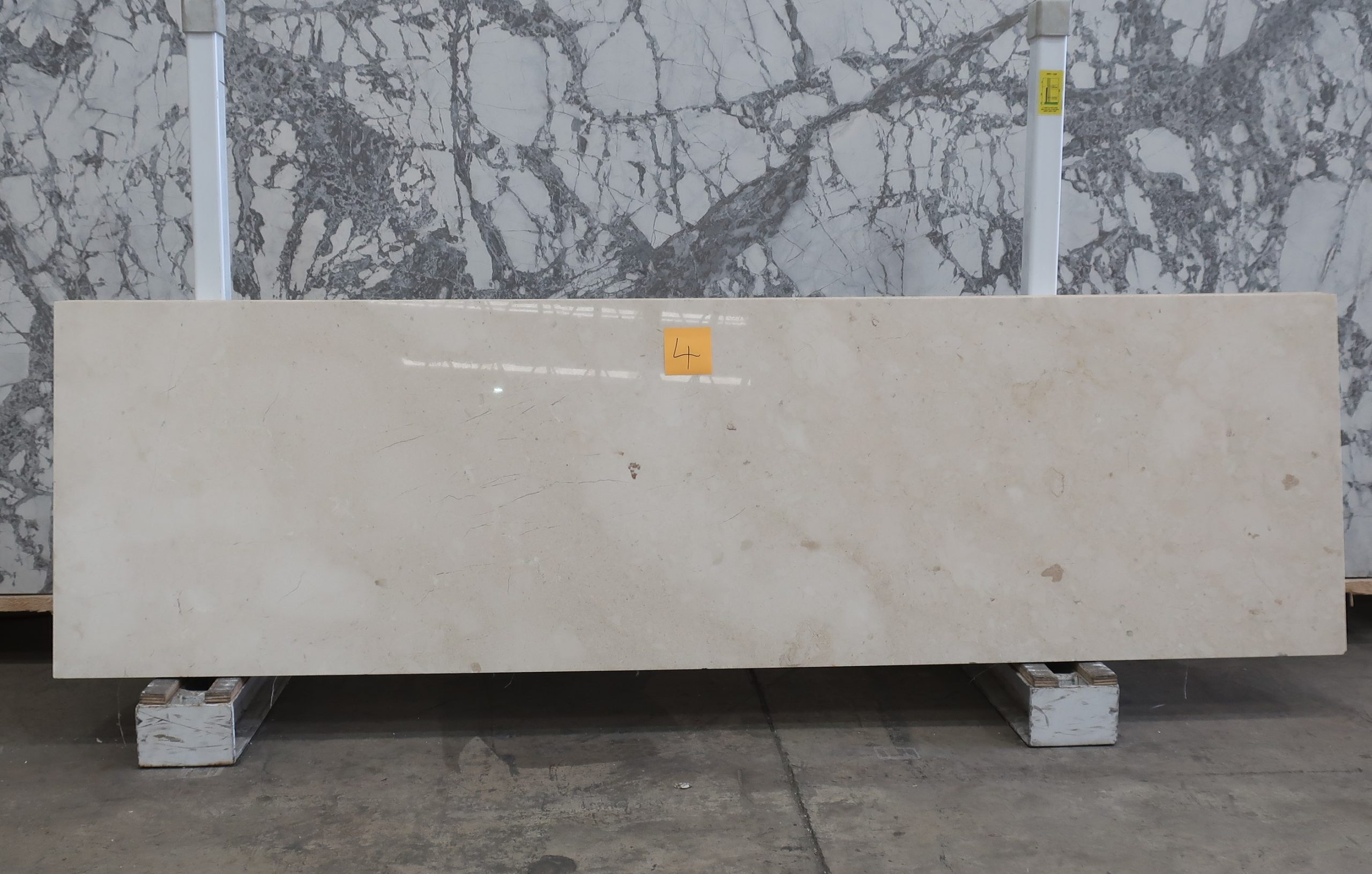 Pearl White Polished Marble Slab 2 - SNB Stone Australia