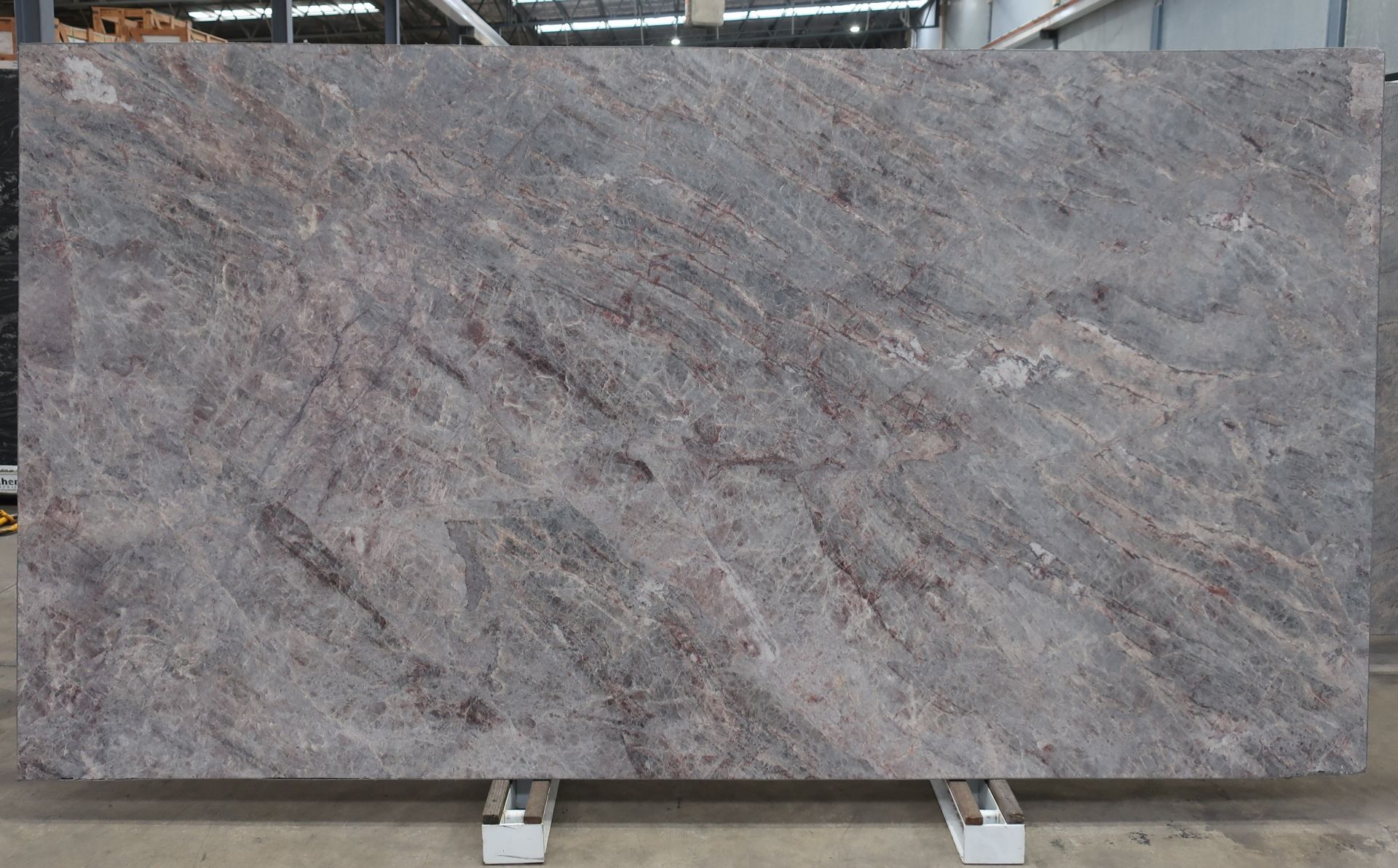 Sky Grey Leather Quartzite Slab 2 - SNB Stone Australia