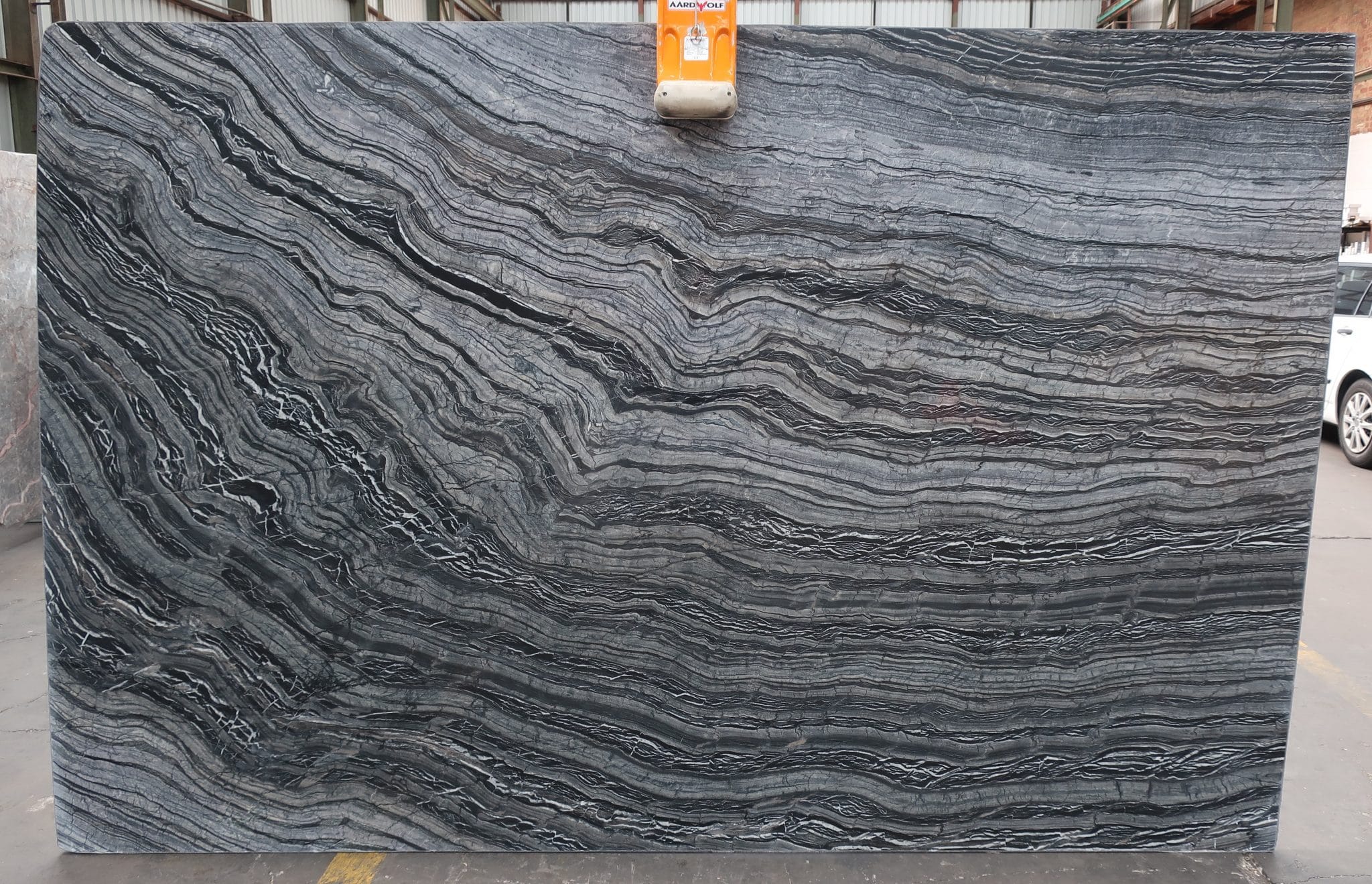 Jurassic Black Polished Marble Slab 4 - SNB Stone Australia