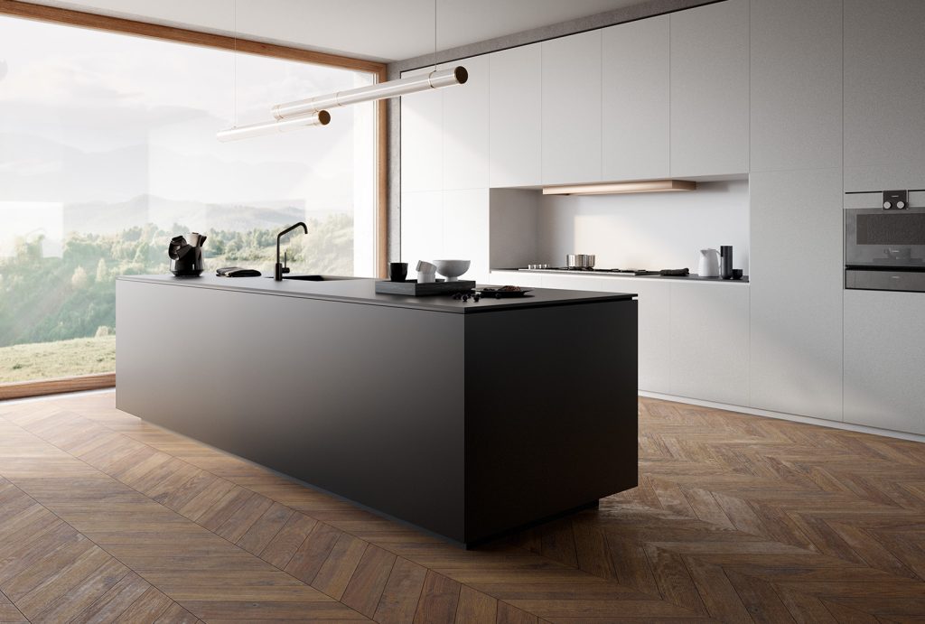 Infinity Absolute Black Satin or Matte Porcelain Slab - SNB Stone Australia
