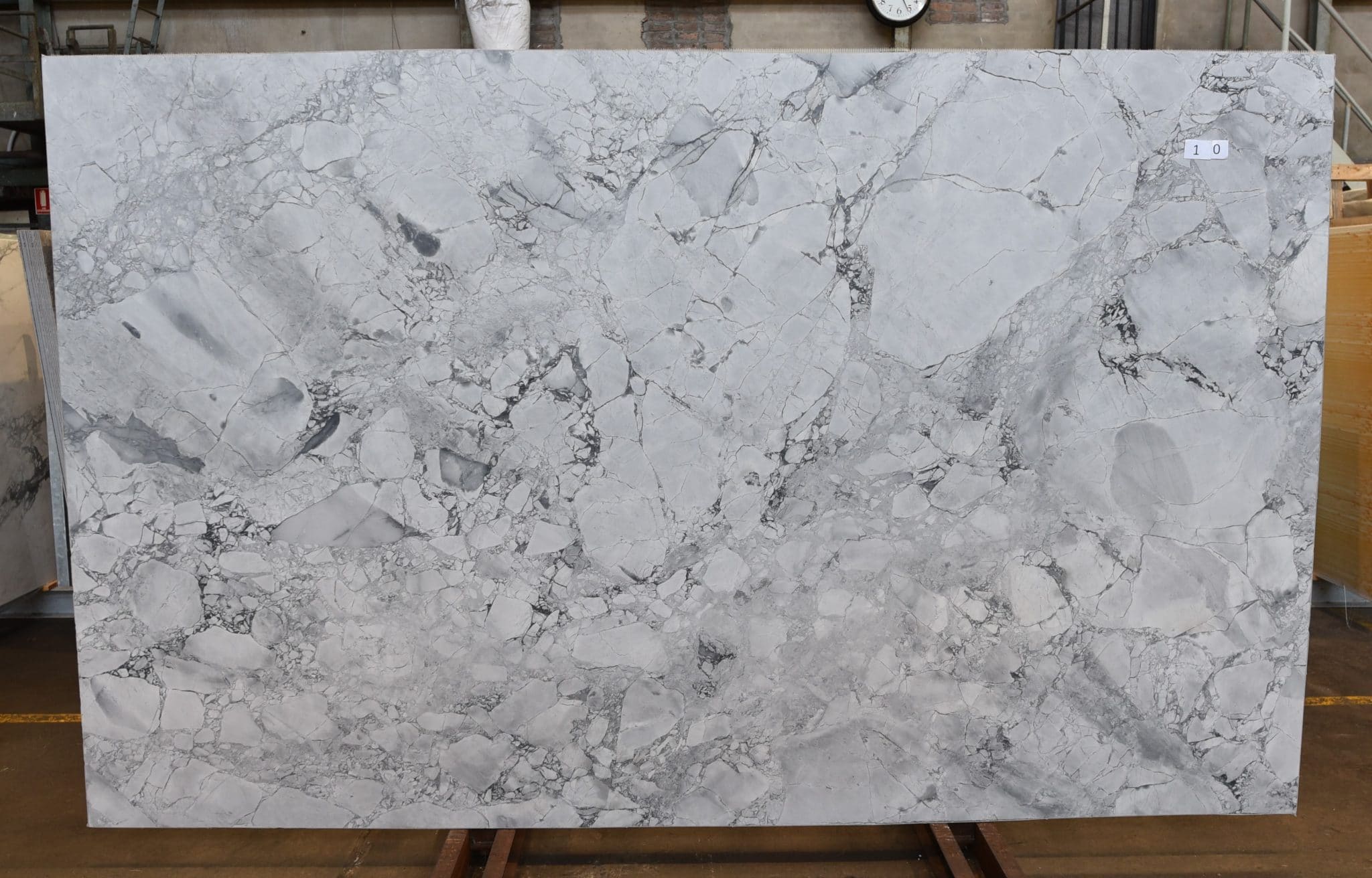Super White Leather Dolomite Slab 3 - SNB Stone