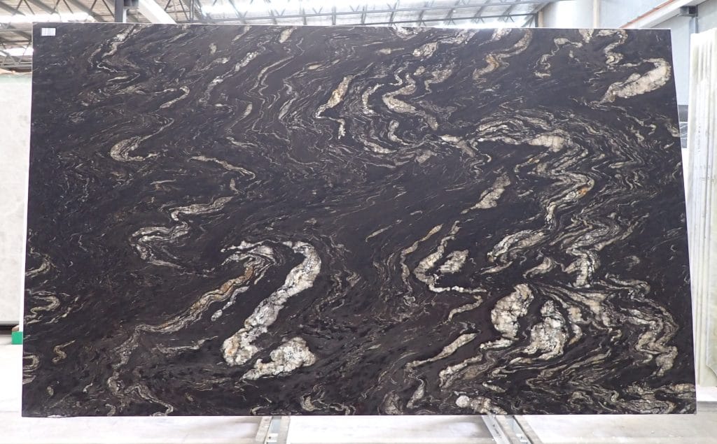 Universe Black Leather Granite Slabs - SNB Stone Australia