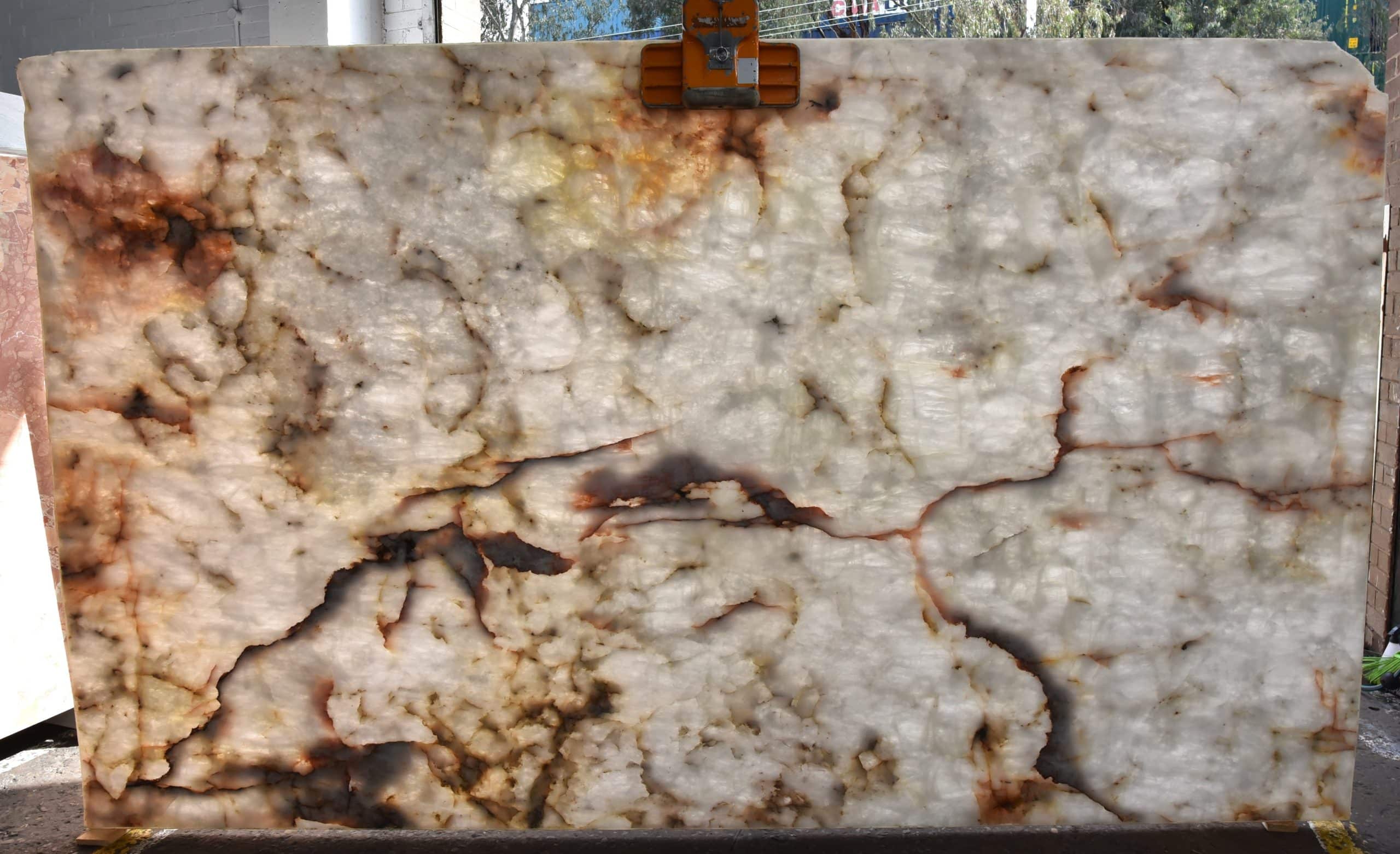 Cristallo White Honed Quartzite Slabs - SNB Stone Australia