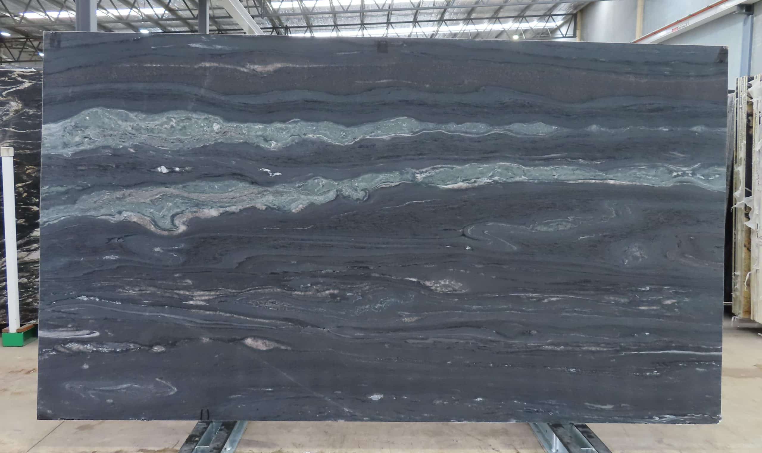 Platinum Black Honed Quartzite Slabs - SNB Stone Australia