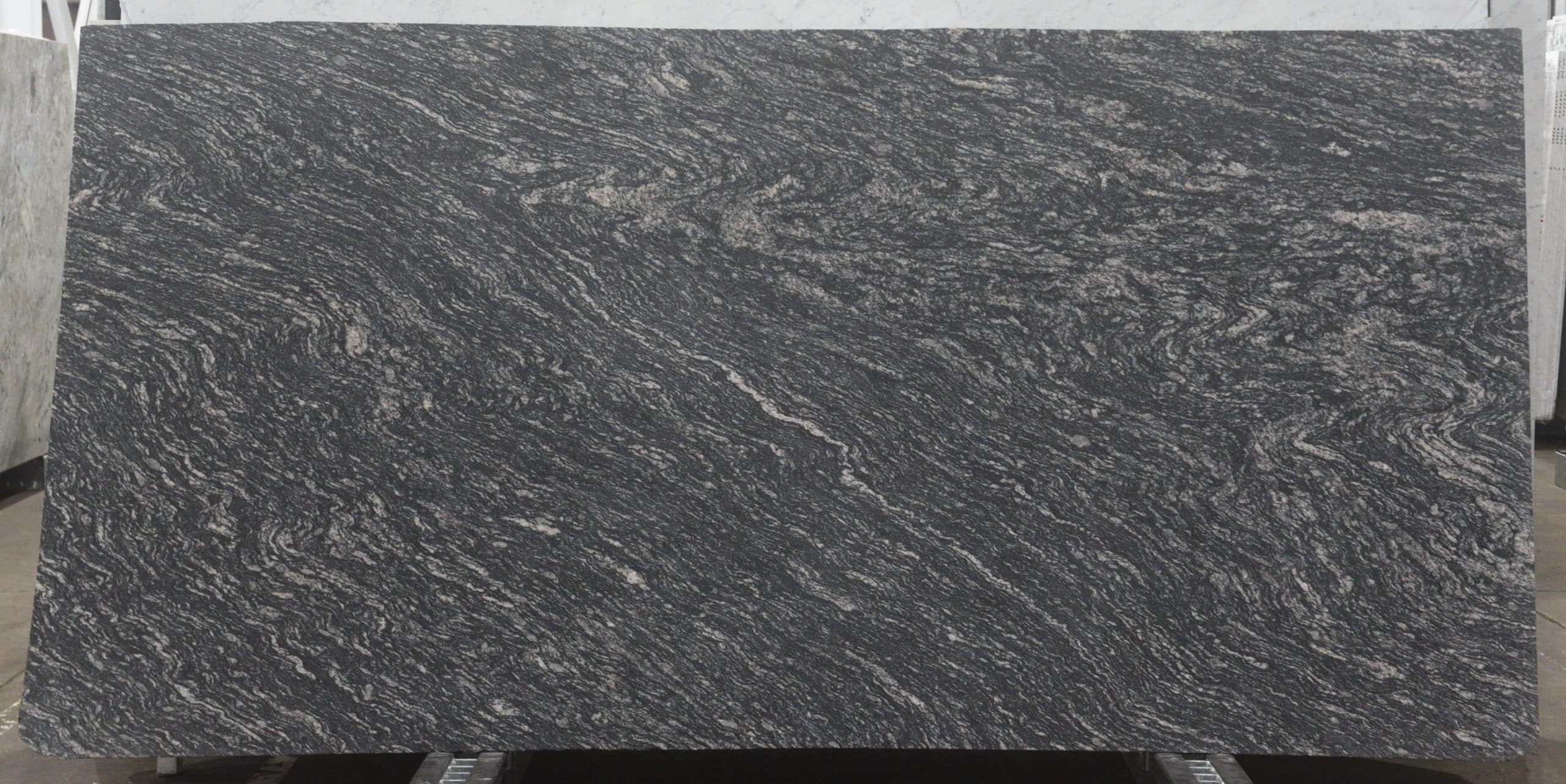 Lava Black Leather Granite Slab - SNB Stone Australia