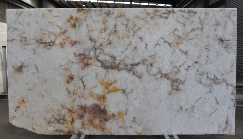 Cristallo White Honed Quartzite Slabs - SNB Stone Australia